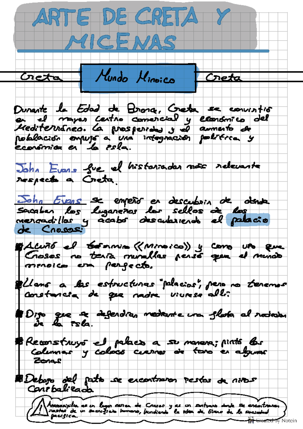 ARTE DE CRETA Y MICENAS: Un Estudio del Mundo Minoico y Micénico - Studocu