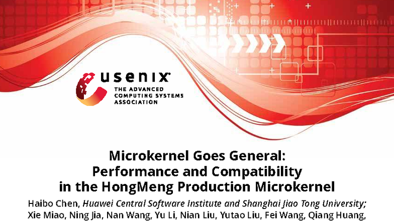 Osdi24-chen-haibo: Boot Process of the MINIX 3 Operating System - Studocu