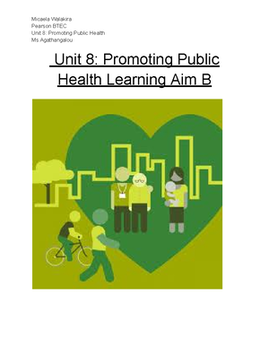 Unit 5 Coursework - this is what you need to do for unit 5 health and ...