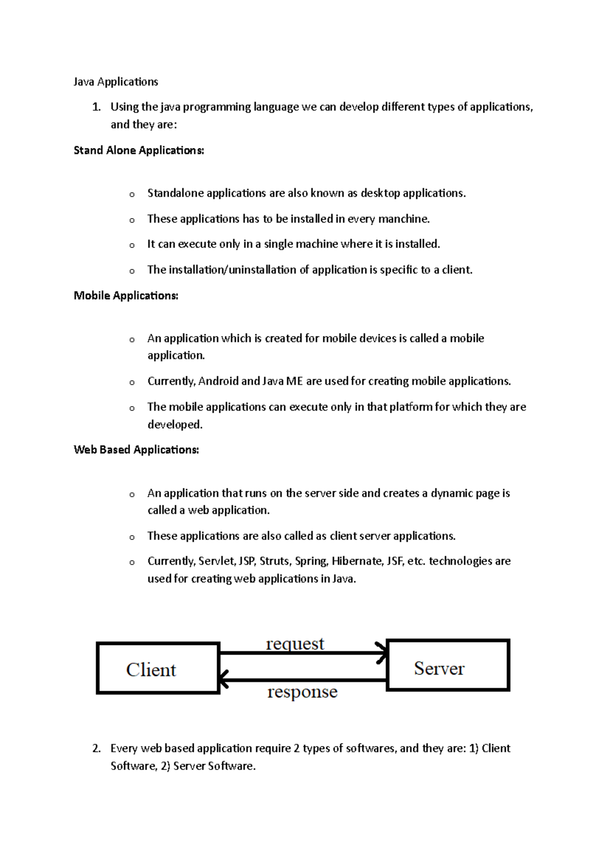 Java Applications: Overview of Standalone, Mobile, and Web-Based Apps ...