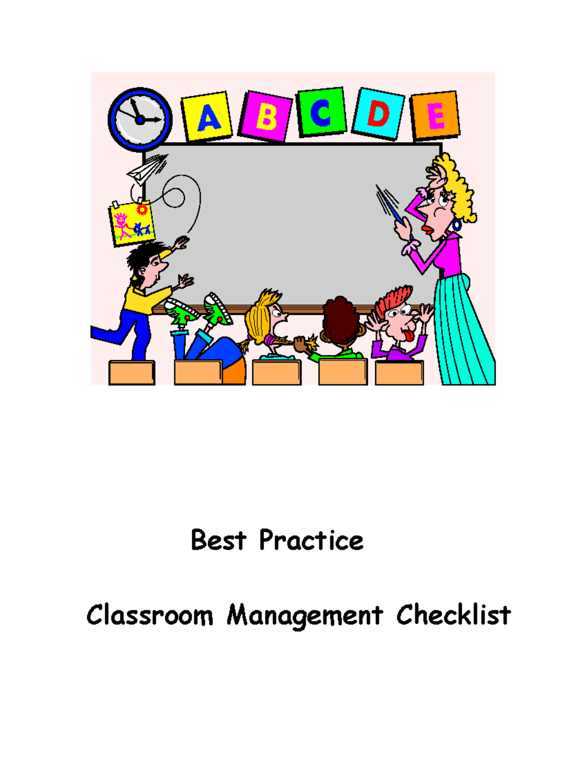 Best Practice Classroom Management Checklist: Optimizing Learning - Studocu