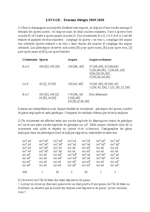 Cours complet - L1 SV - Mendel, Morgan, et les gènes Mendel est le ...