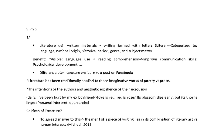 British Literature Overview: Key Concepts and Historical Context - Studocu