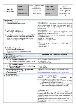 Science 4 q2 mod1 organsonduty v2 - CO_Q2_Science 4_ Module 1 Science ...