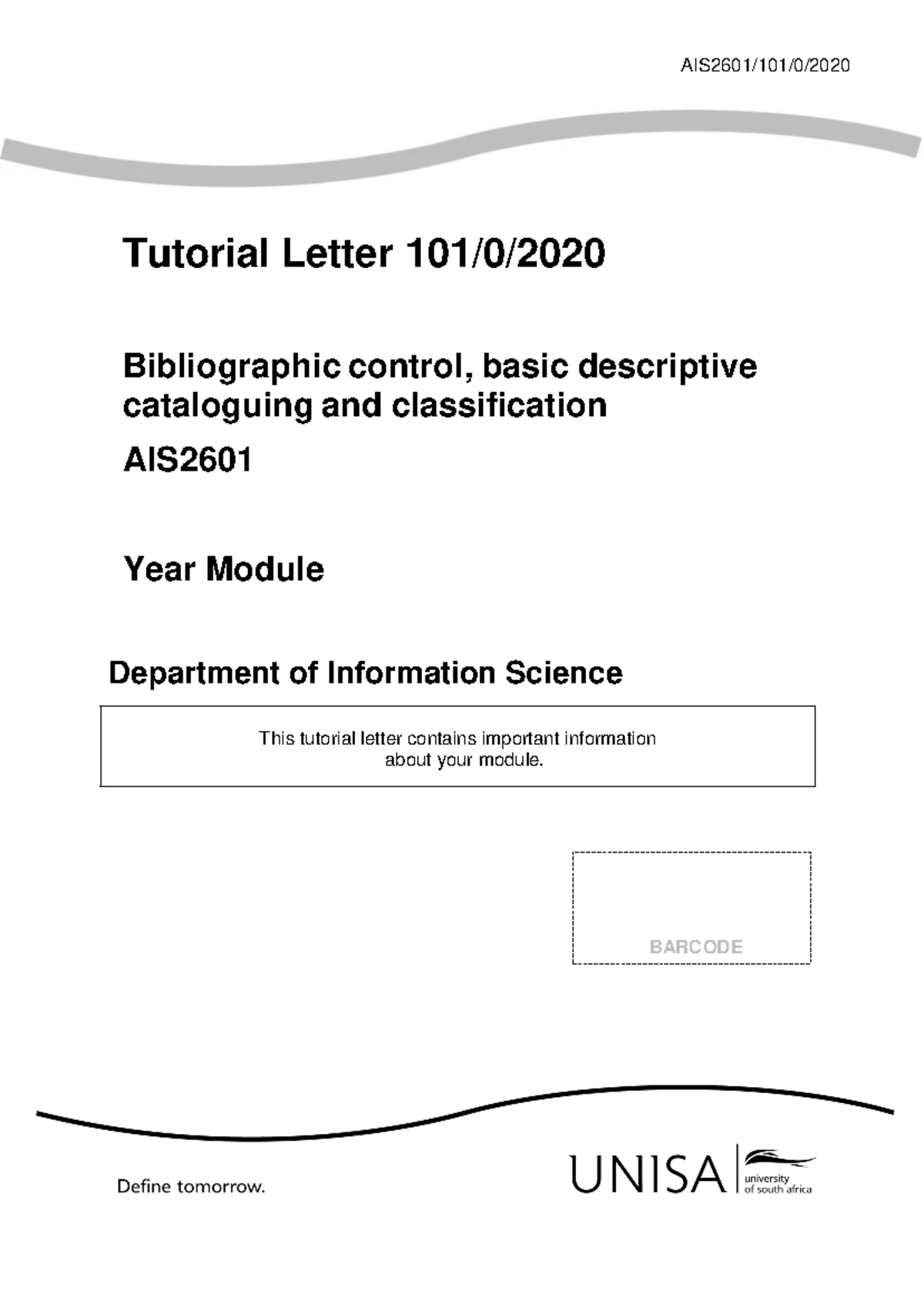 AIN1501 - Assessment 1 Quiz Review and Outcomes (UNISA 2024) - Studocu