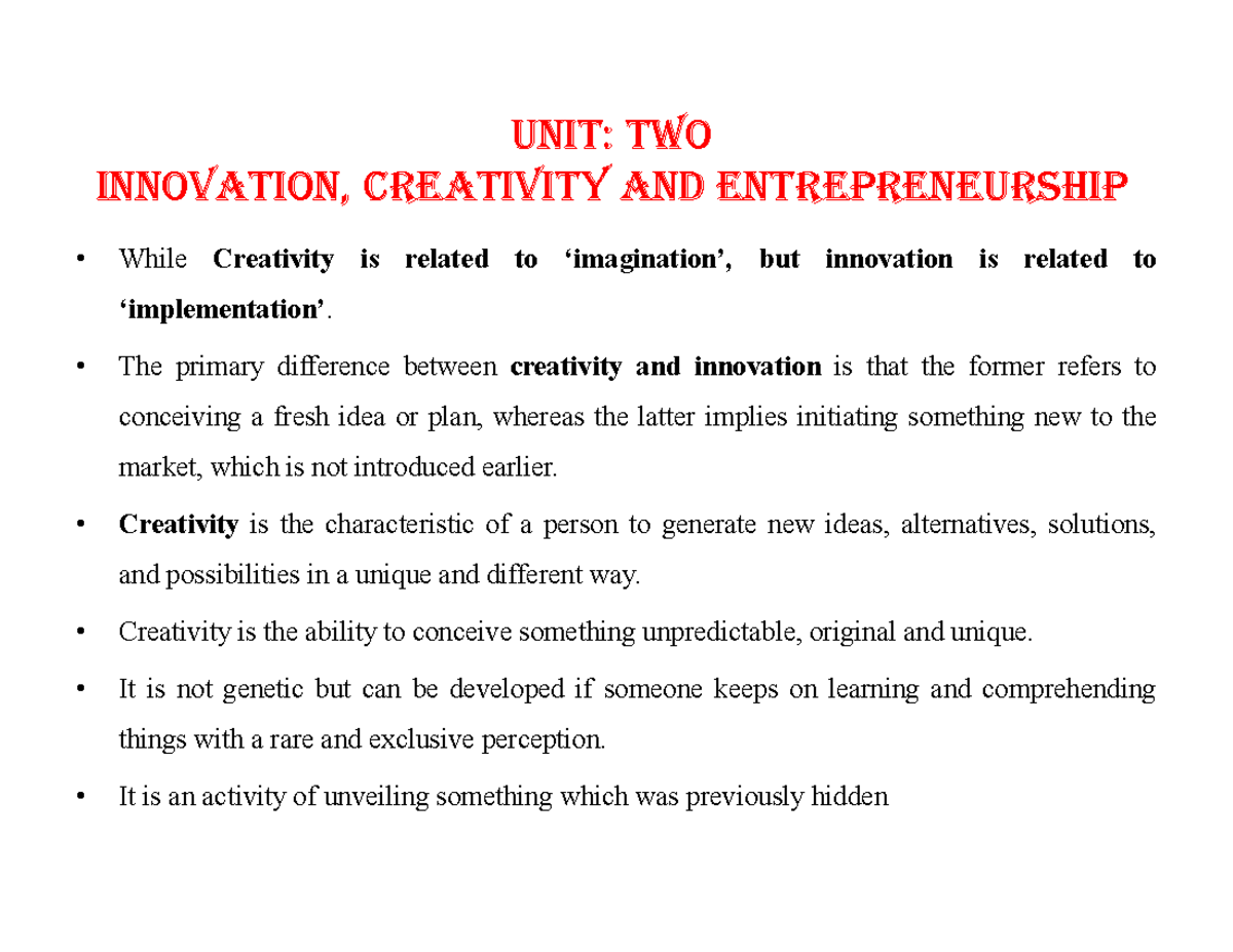 Entrepreneurship: Creativity, Innovation, and Problem-Solving ...
