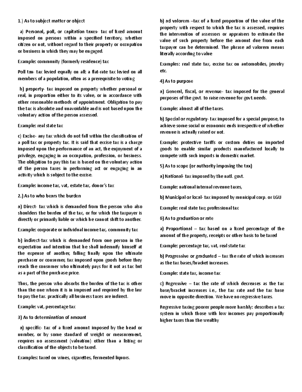Classification of Taxes: Understanding Different Tax Types and ...