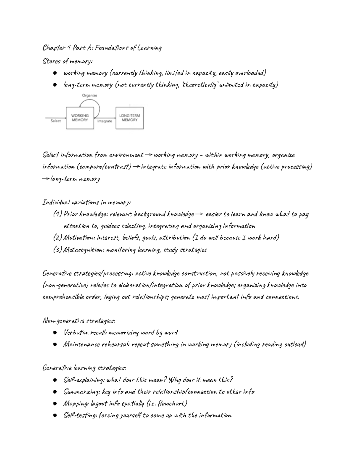 Psyc 3 R Notes I Received An A 100 100 For This Class Chapter 1