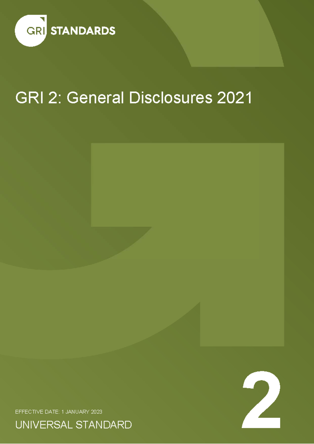 GRI 2: General Disclosures 2021 - Effective from Jan 2023 - Studocu