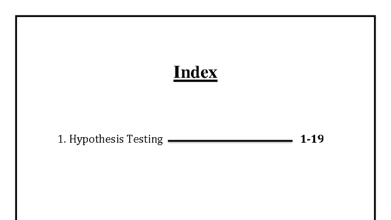 Assignment Index - kkkkkkk - Masters of Business Administration - Index ...