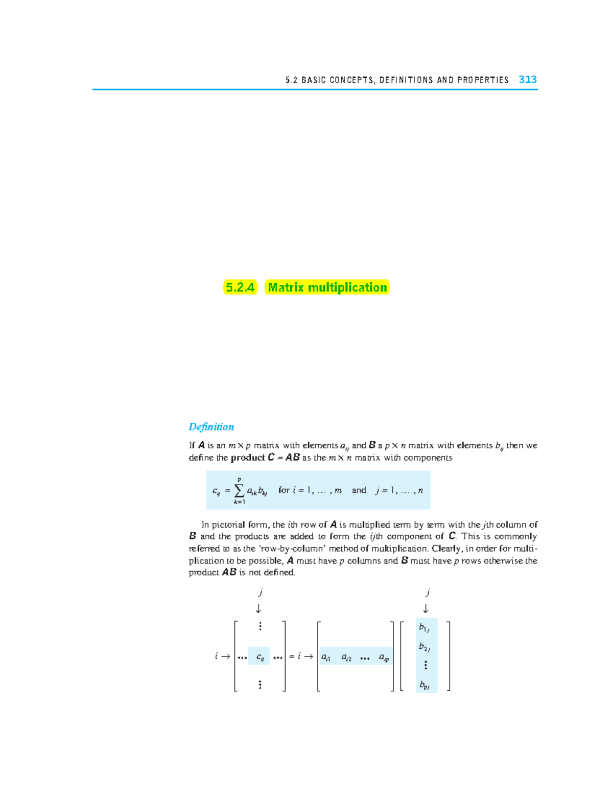 Matrix Multiplication Concepts and Properties - Week 1 - Studocu