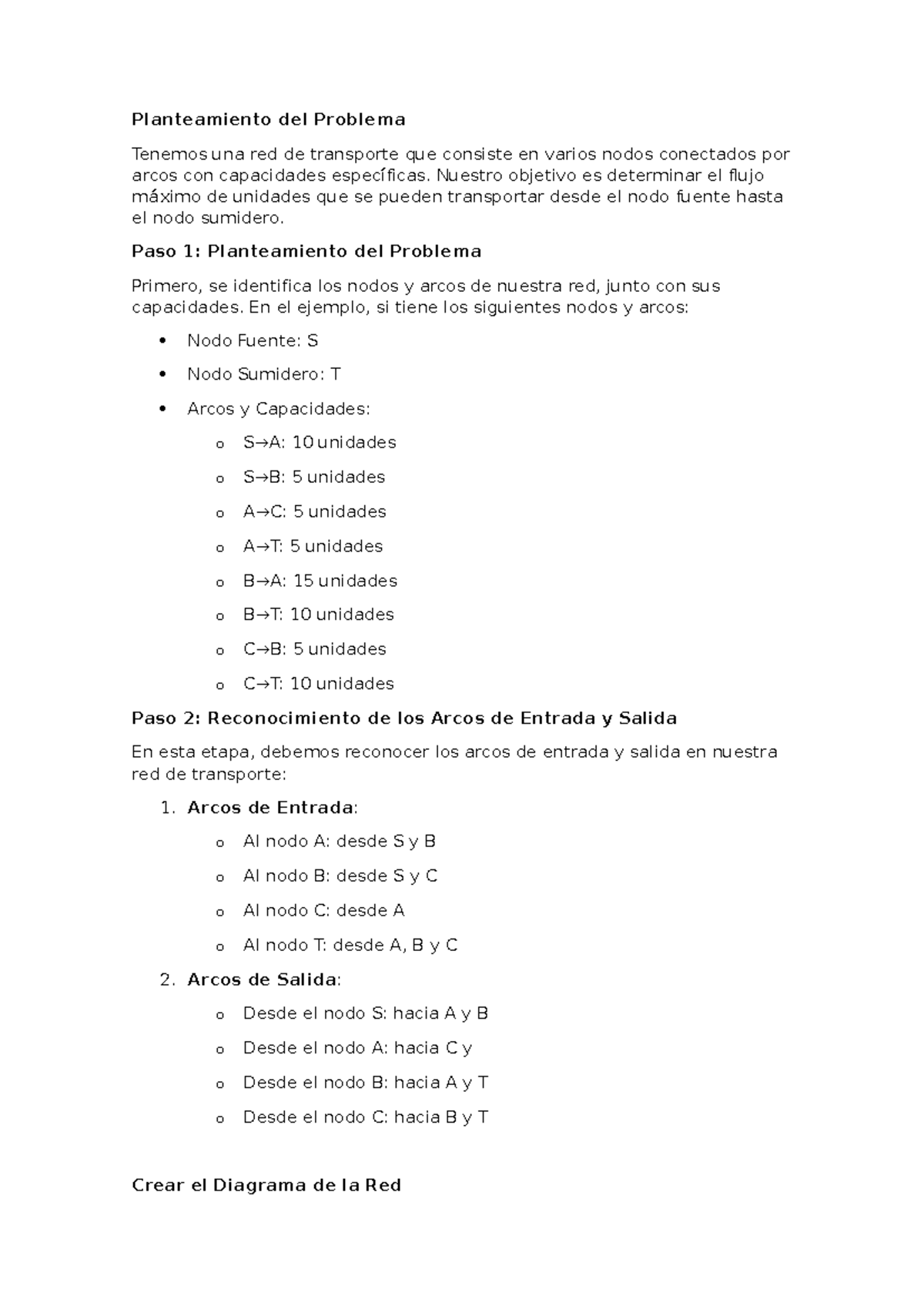 Algoritmo de Ford-Fulkerson: Cálculo del Flujo Máximo en Red - Studocu