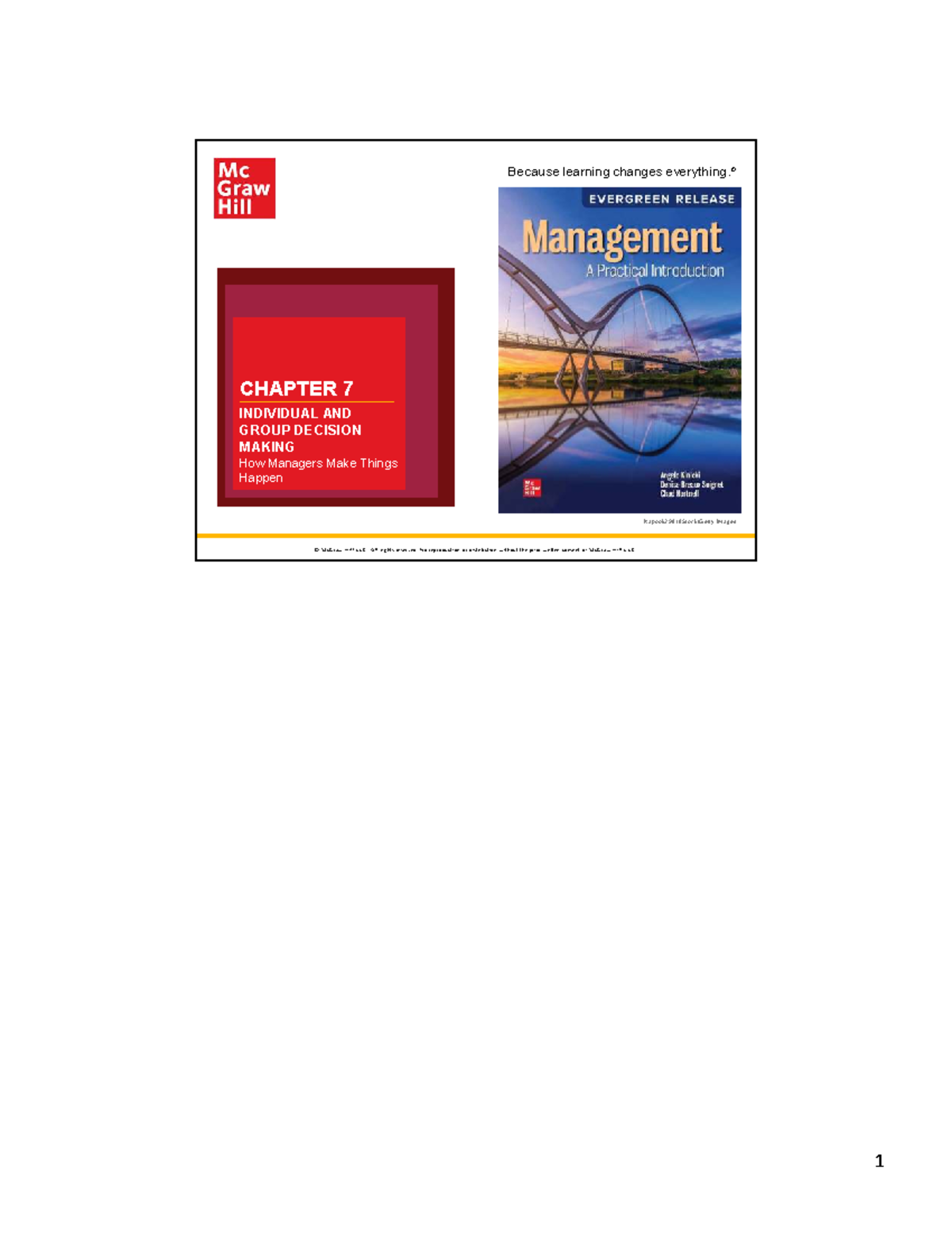 Chapter 7: Individual and Group Decision Making - Studocu