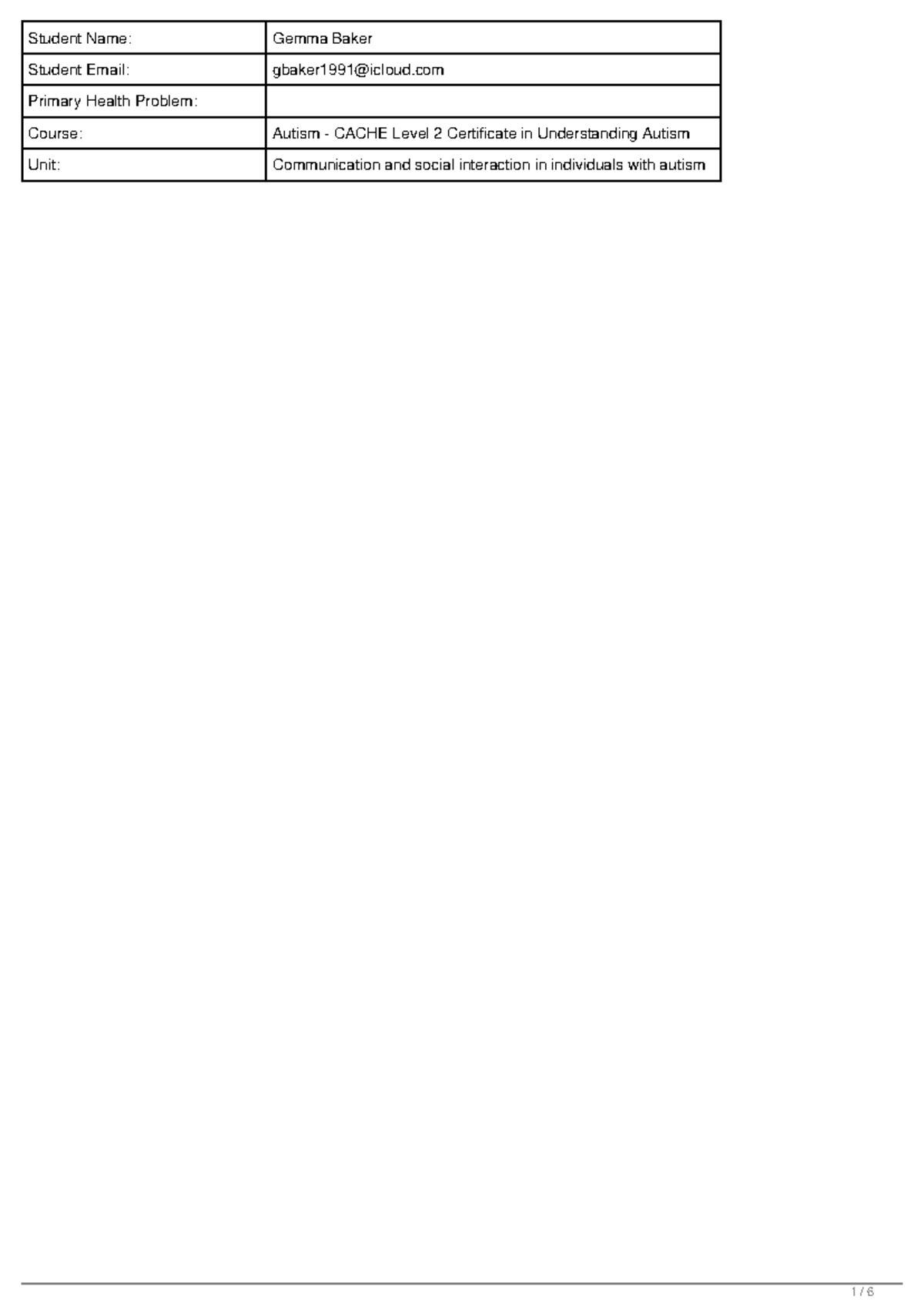 Unit 3: Understanding Communication & Social Interaction in Autism ...