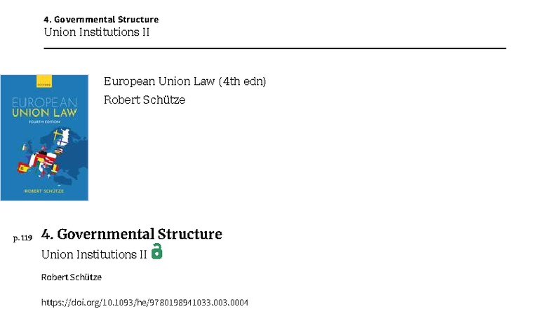 Governmental Structure of EU Institutions II: The European Commission ...