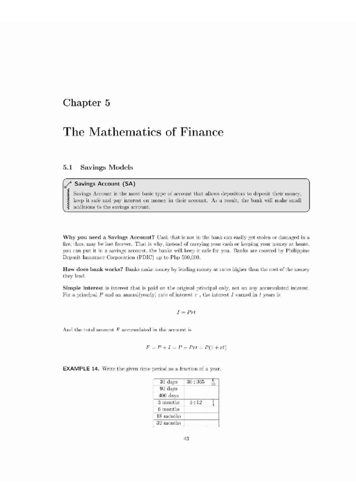 Mathematics of Finance - As a result, the bank will make small ...