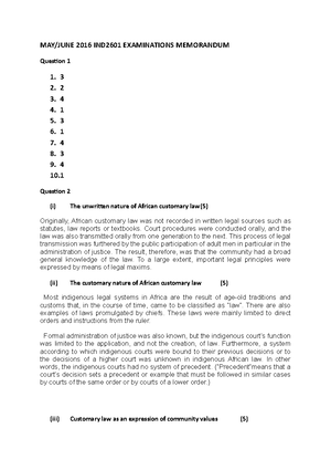 MEMO Assignment 1 Semester 1 2023 - MEMO ASSIGNMENT 1 SEMESTER 1 2023 Question 1 Which one of ...