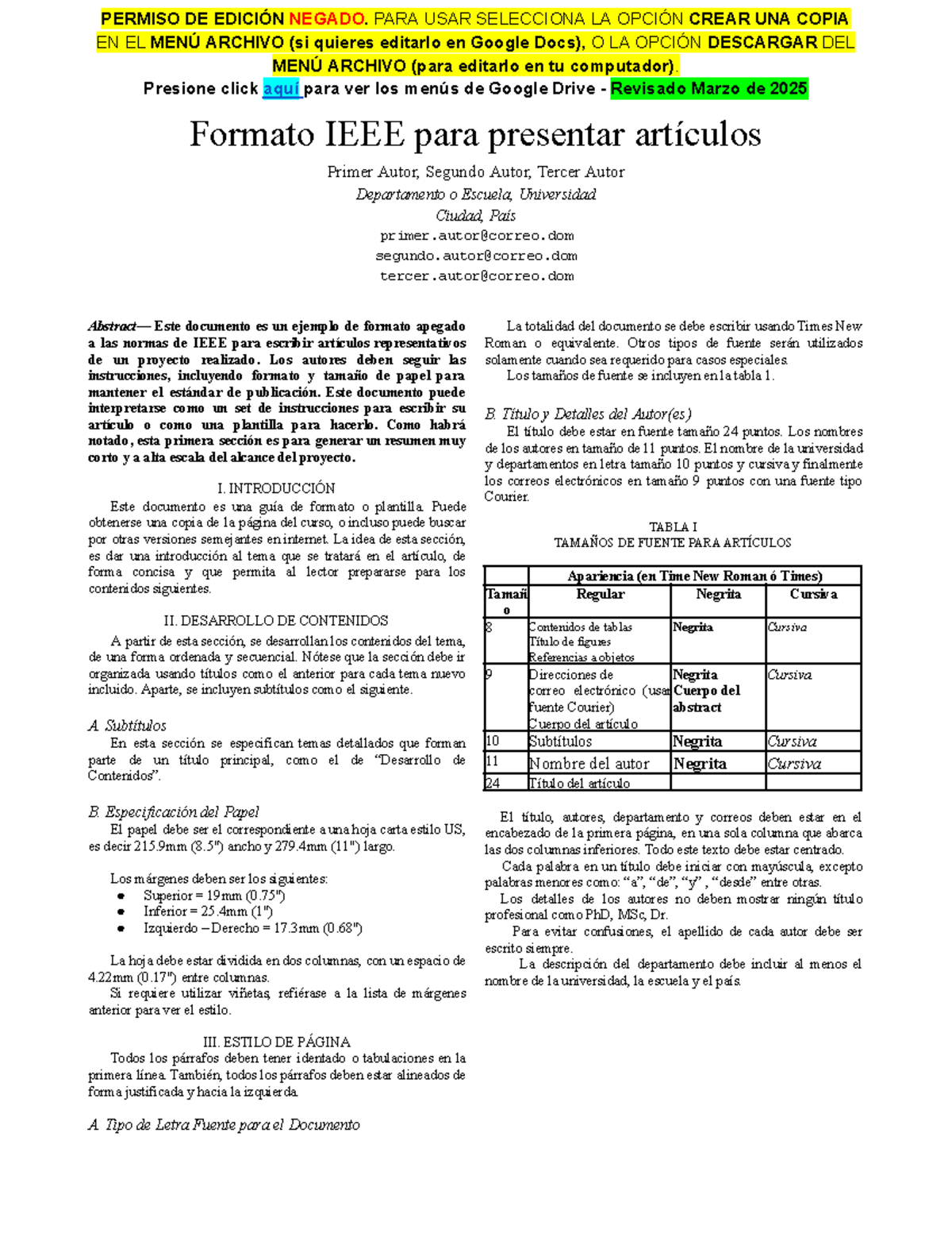 Formato IEEE para Artículos de Investigación - Guía y Ejemplo - Studocu