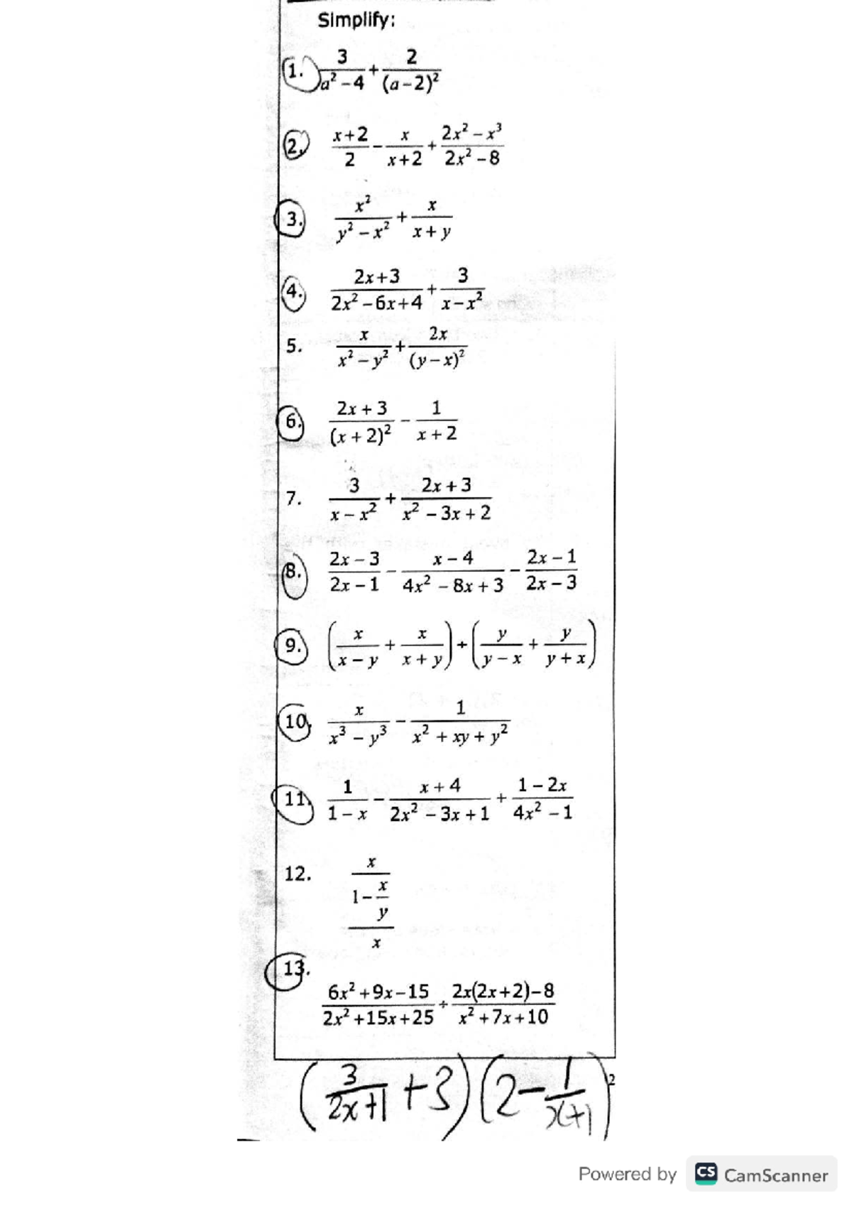 Gr10 Maths - Algebraic Fractions Revision: Simplifying Expressions ...