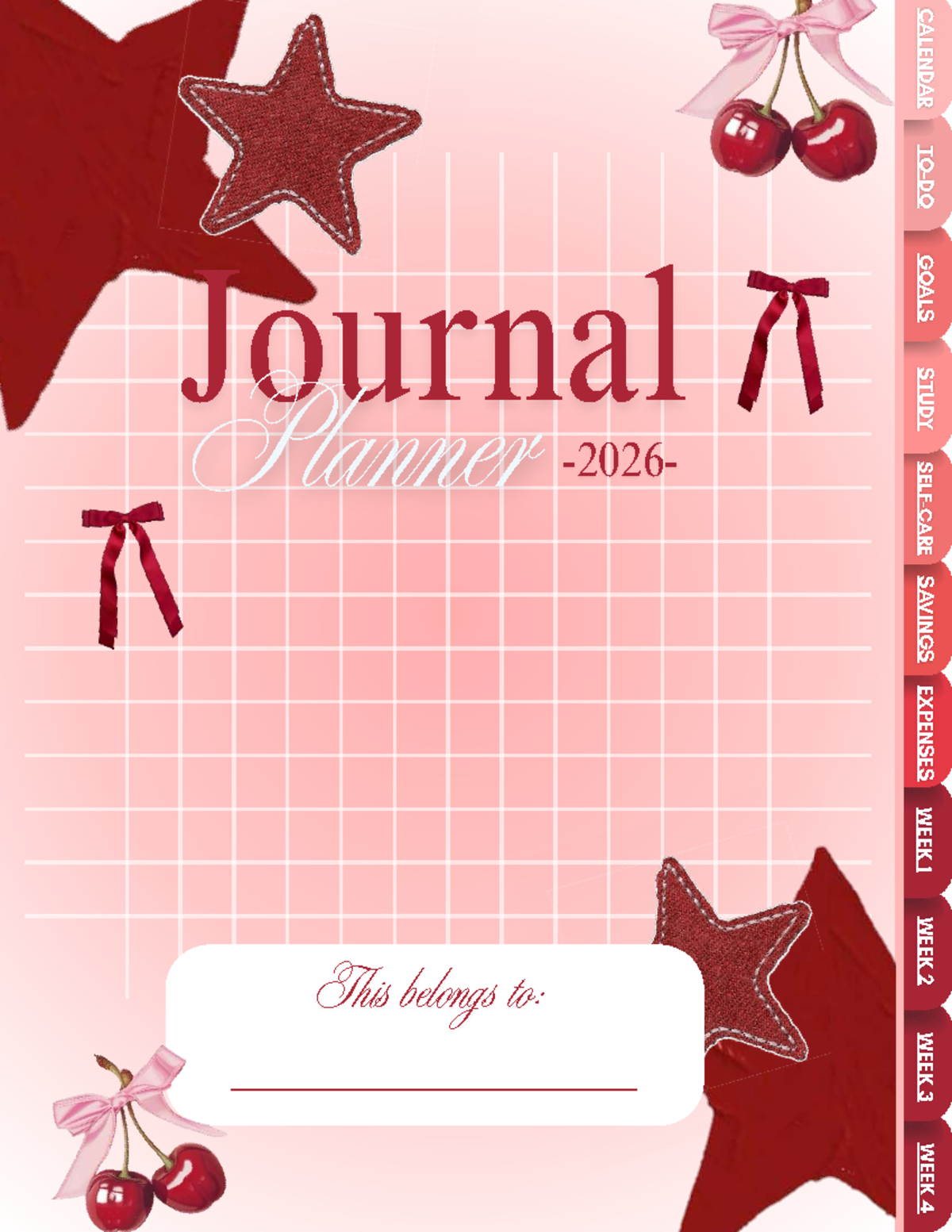 CALENDAR STUDY & SAVINGS PLANNER: WEEKS 1-4 GOALS TRACKER - Studocu