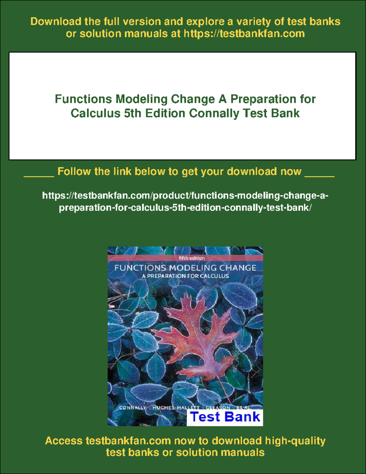 14807 - Functions modeling change a preparation for calculus 5th ...