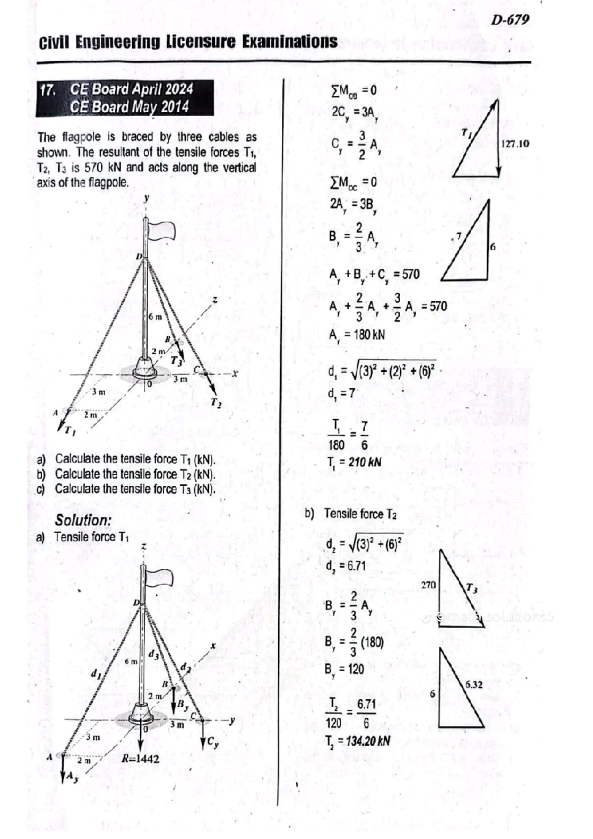PSAD 4 - Civil Engineering Licensure Exam Solutions and Calculations ...