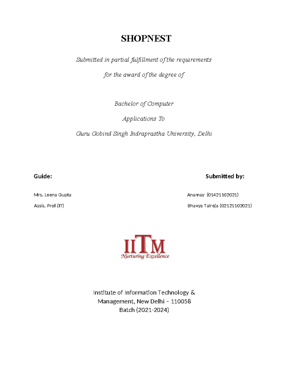 Summer Training Part 1 Notes for BCA Program - Studocu