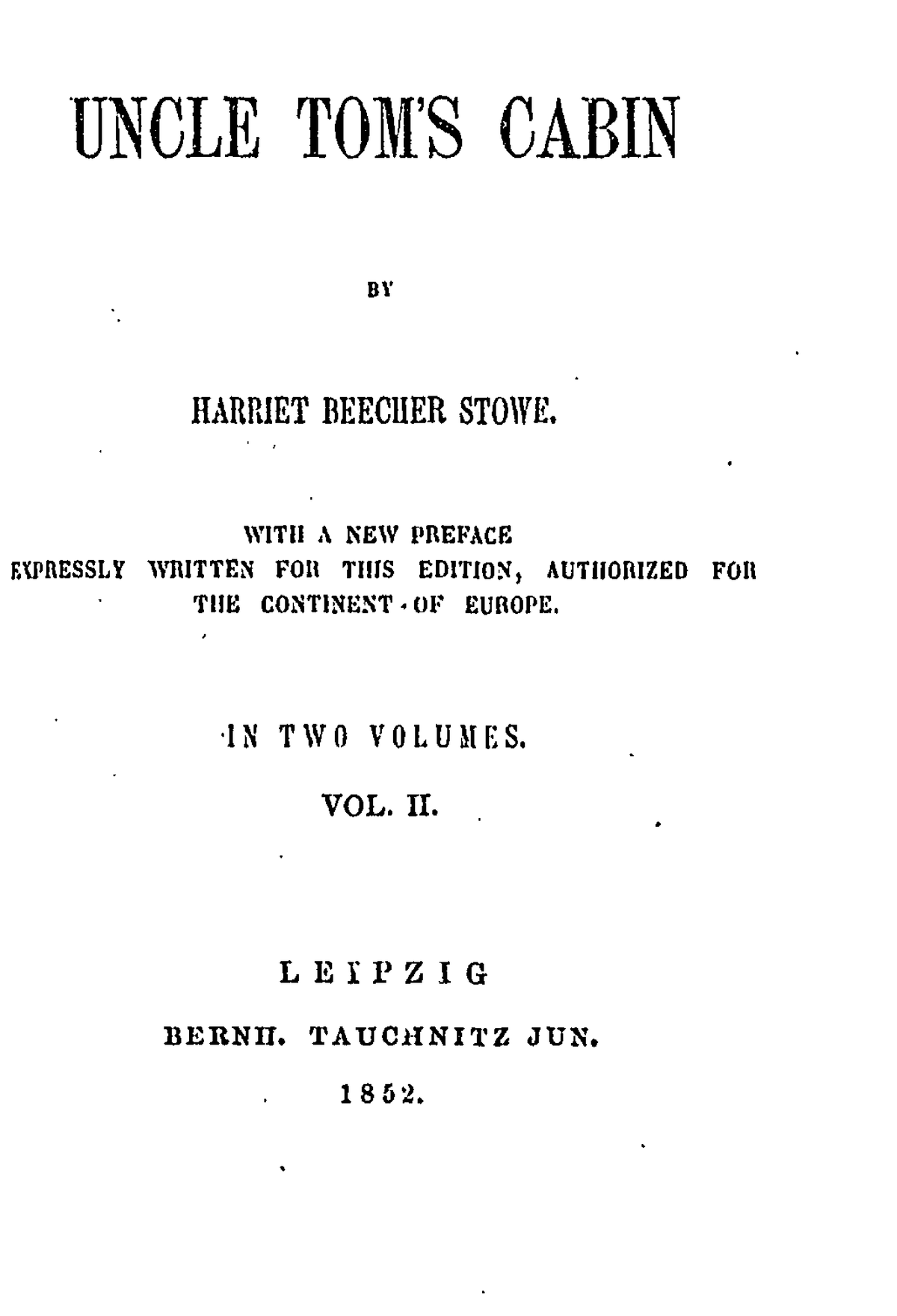 Uncle Tom's Cabin - Volume 2, Chapters 3 to 7 Analysis - Studocu