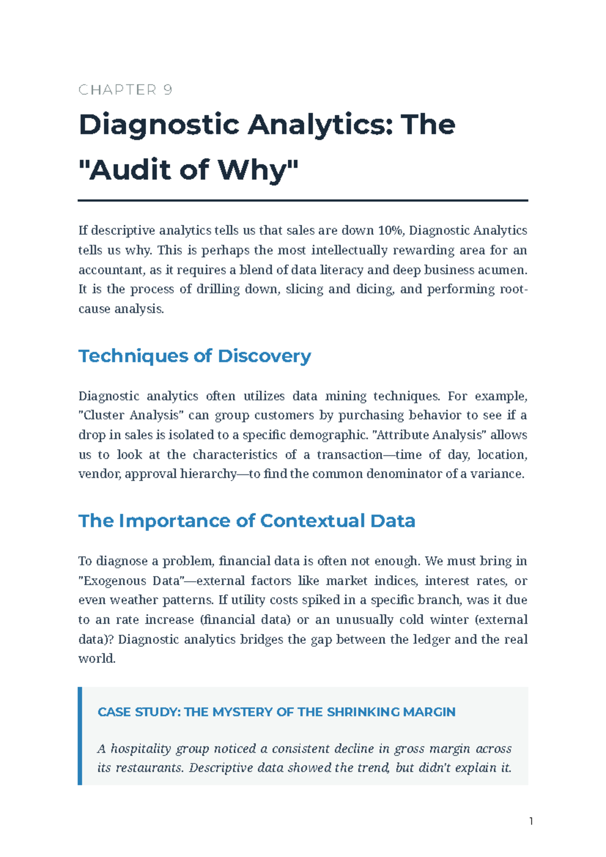 CH 9 Diagnostic Analytics: Understanding Sales Declines - Studocu