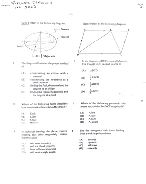 CSEC Technical Drawing Opt B MDraw June 2024 P2 - TEST CODE 01347022 ...