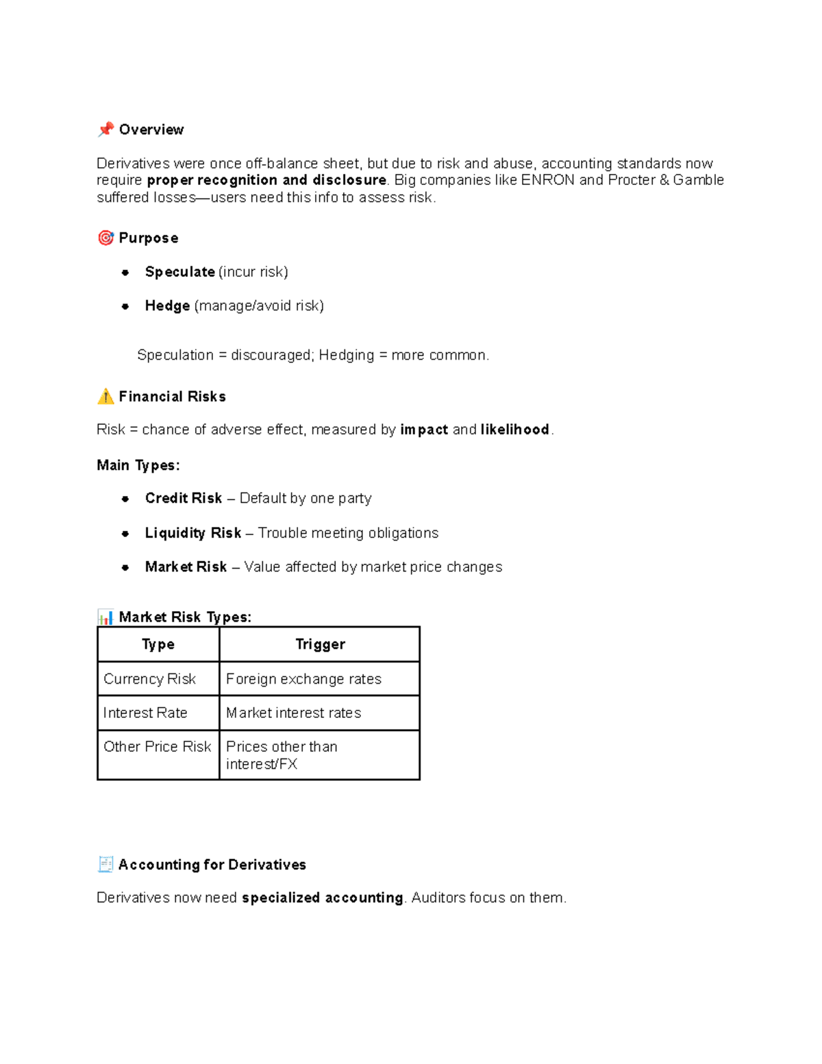 CHAP 13 - Overview of Basic Derivatives and Their Accounting Standards ...