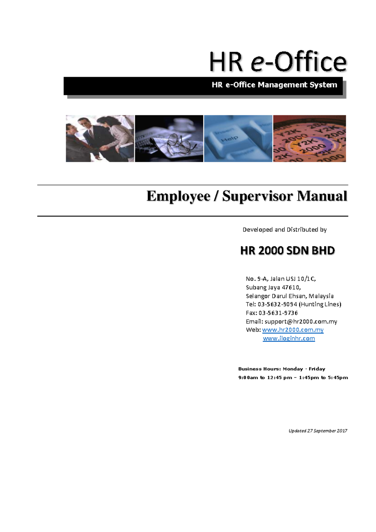 Employee/Supervisor Manual - HR e-Office Guidelines and Procedures ...