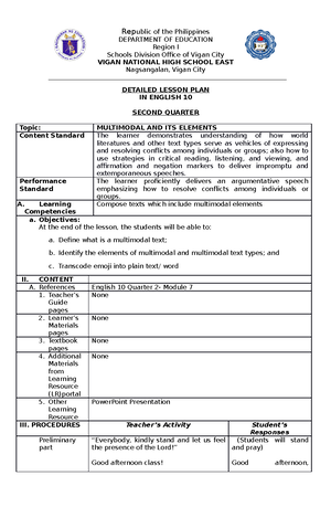 2. LP - Textual Aids - Text Features - Grade 10 1Q - LESSON PLAN IN ...