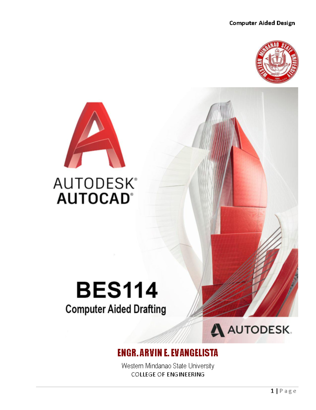 Part 1 - BES 114 CAD Manual: Introduction to AutoCAD & Exercises - Studocu