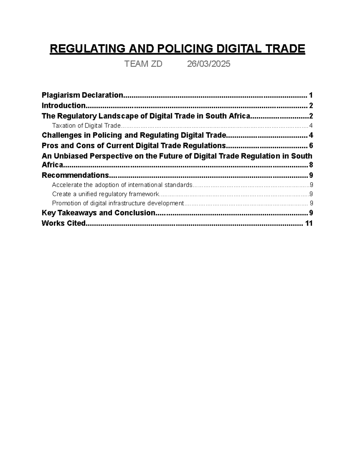 Regulating Digital Trade in South Africa: Challenges & Recommendations ...