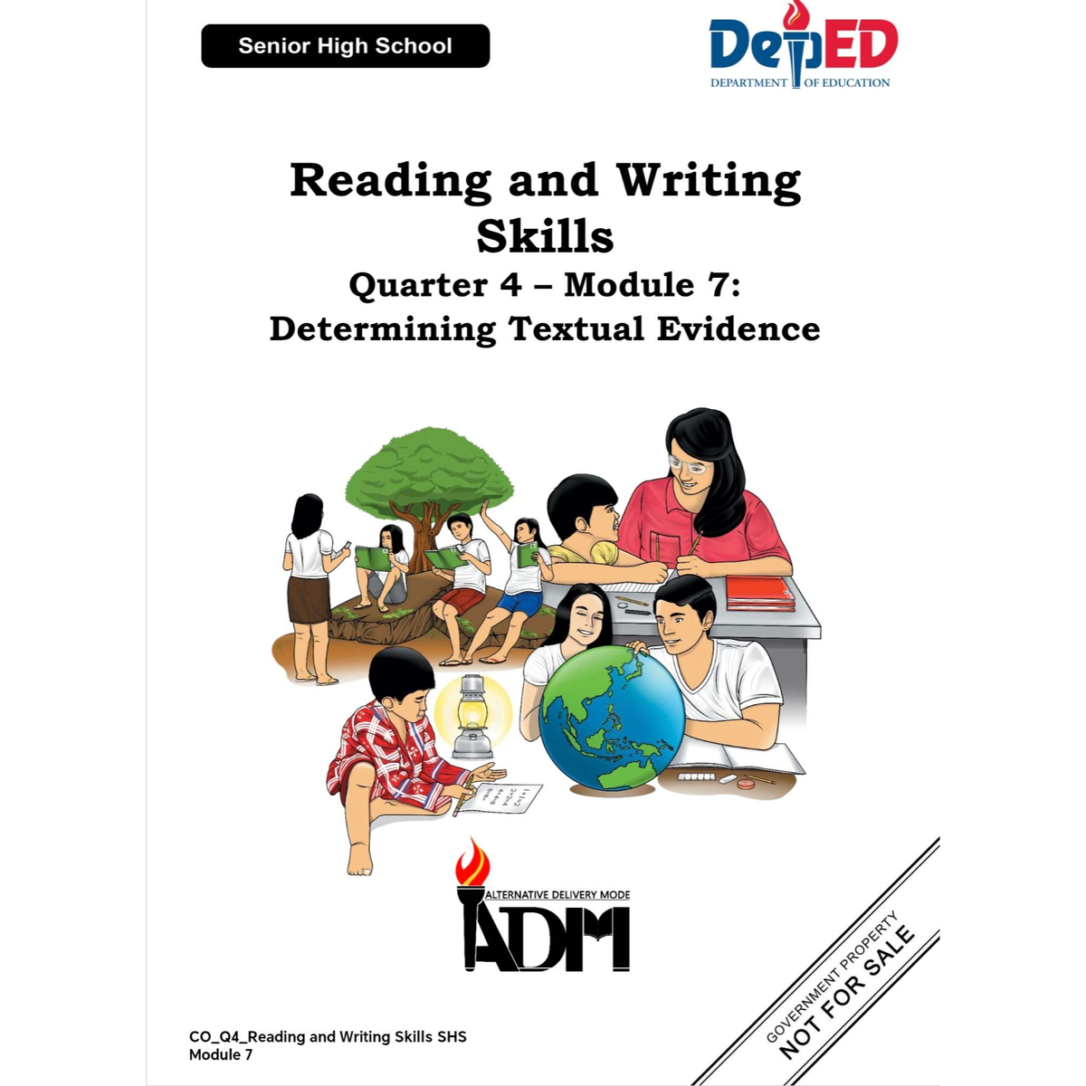 SHS Reading and Writing Skills Q4 Module 7: Textual Evidence Analysis ...