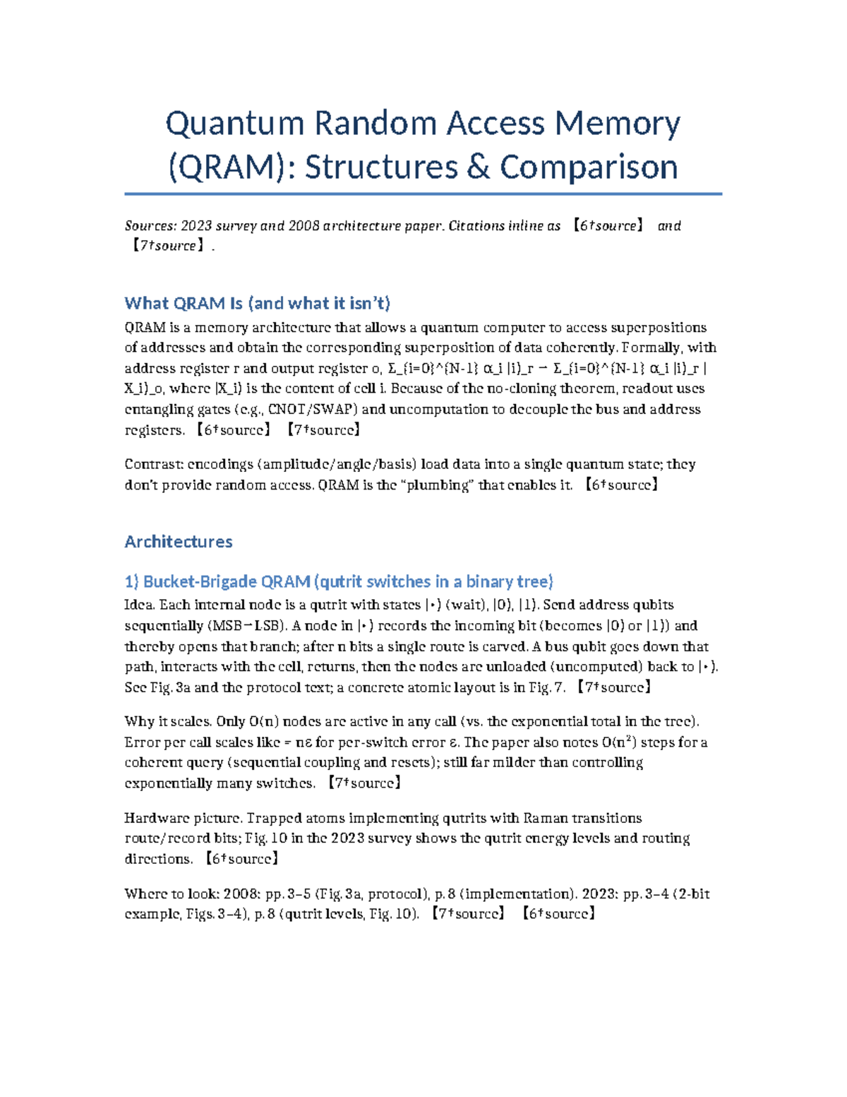 QRAM Overview - Lecture Notes (Course Code: QRAM 101) - Studocu