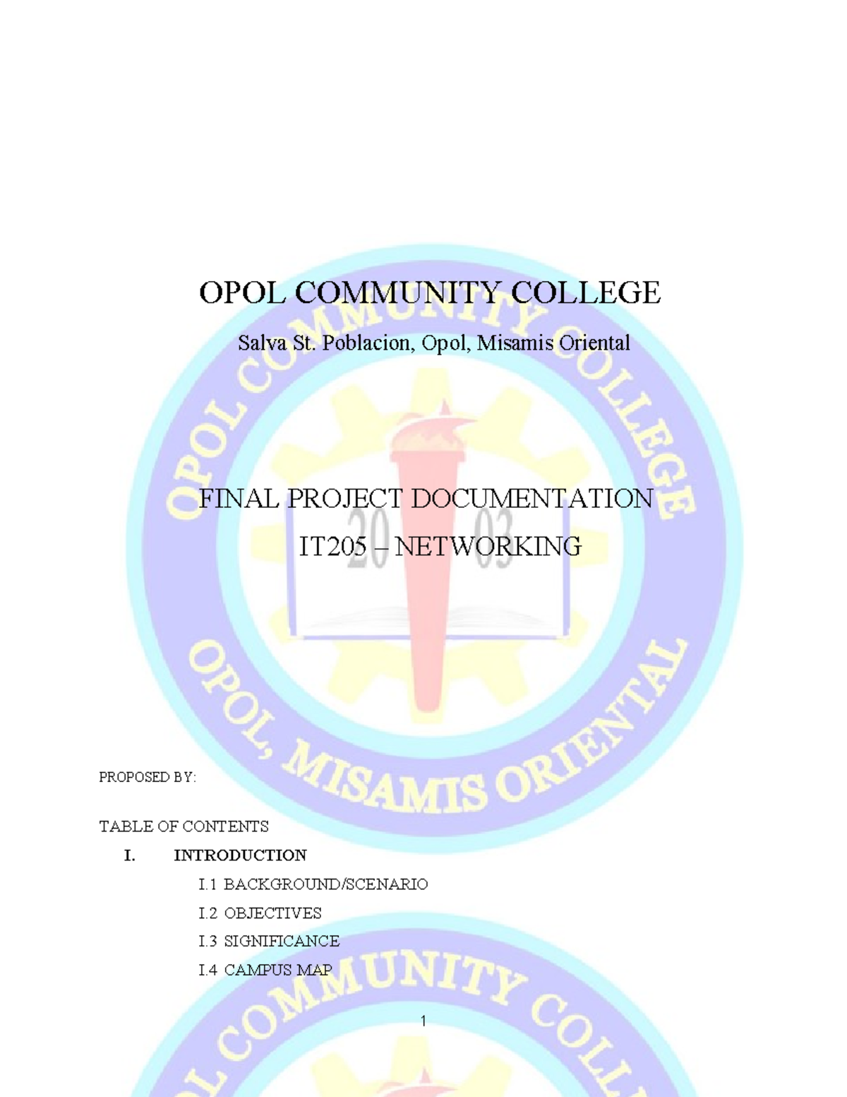 IT205 - Final Project Documentation: Networking Design & Implementation - Studocu