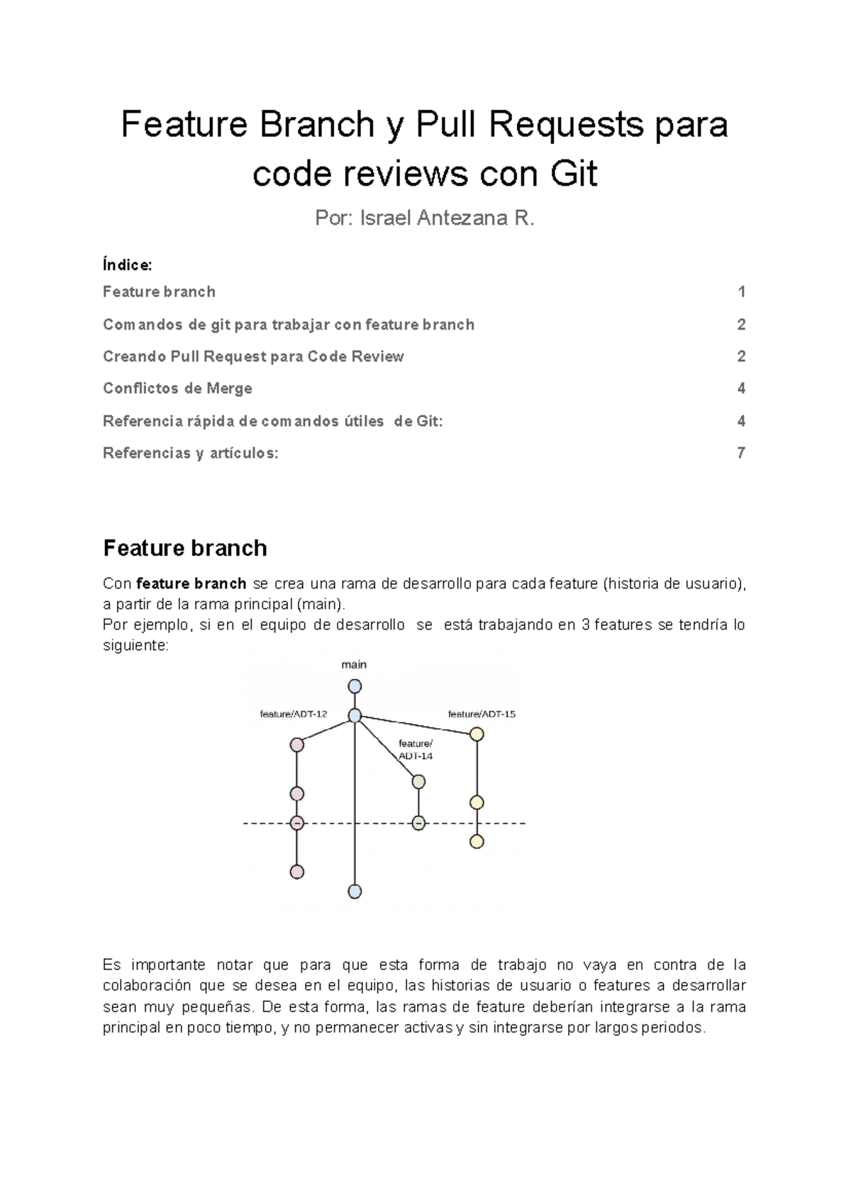 3.2 GIT - Feature Branch y Pull Requests para Code Reviews - Studocu
