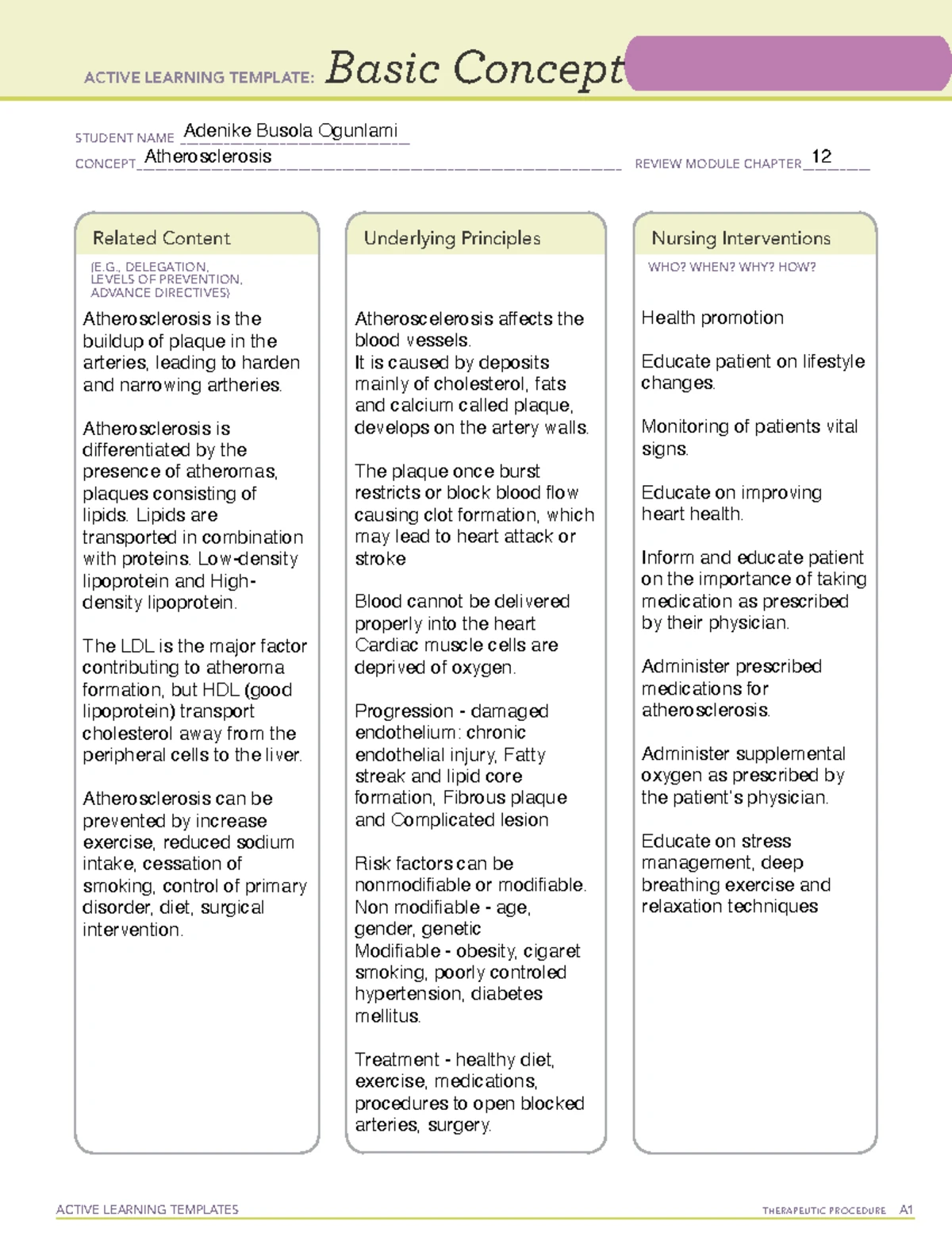 Delirium System Disorder - ACTIVE LEARNING TEMPLATES System Disorder ...