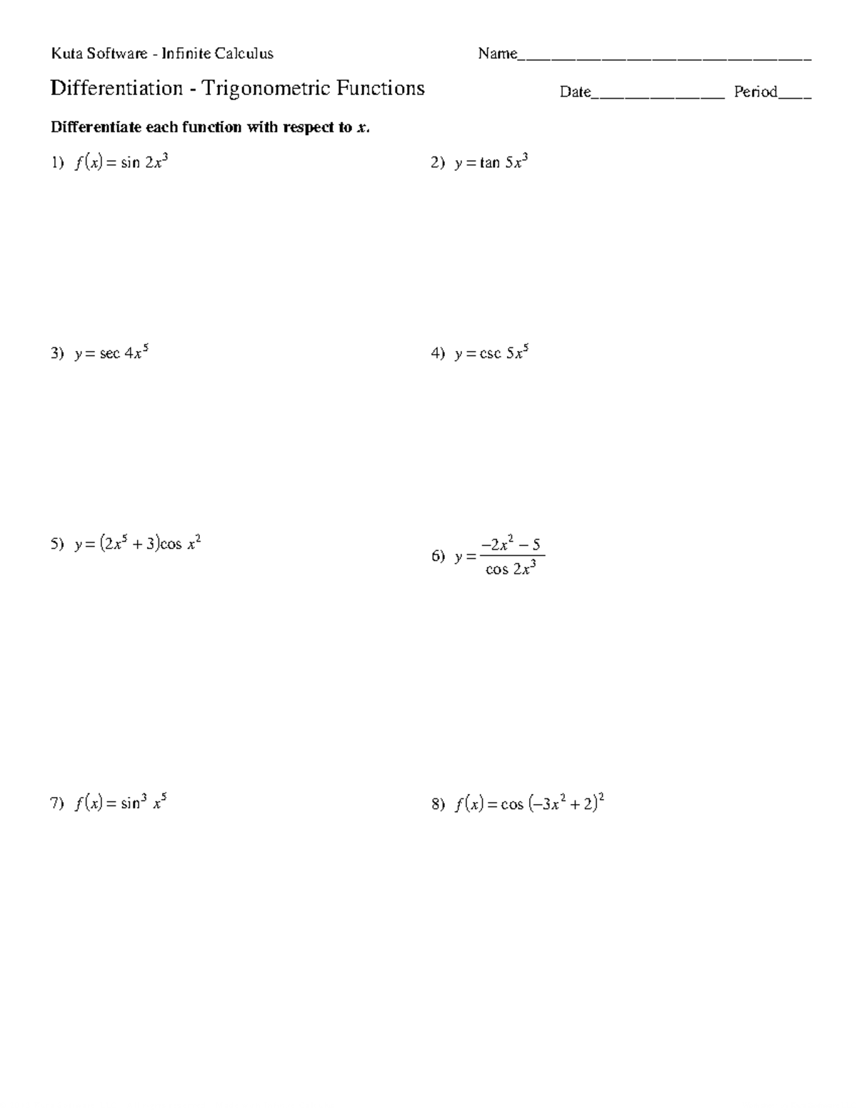 Trig+derivatives - logs and stuff - ©g p 230 Y 183 g UK 8 uStVa 1 qSHo ...