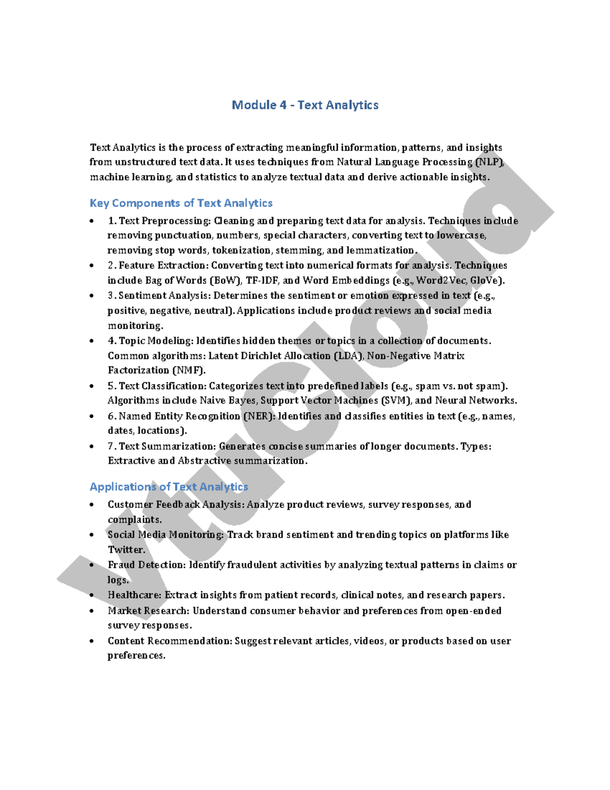 Aimod 4 - AIML subject module 4 notes - VtuCloud Module 4 - Text ...