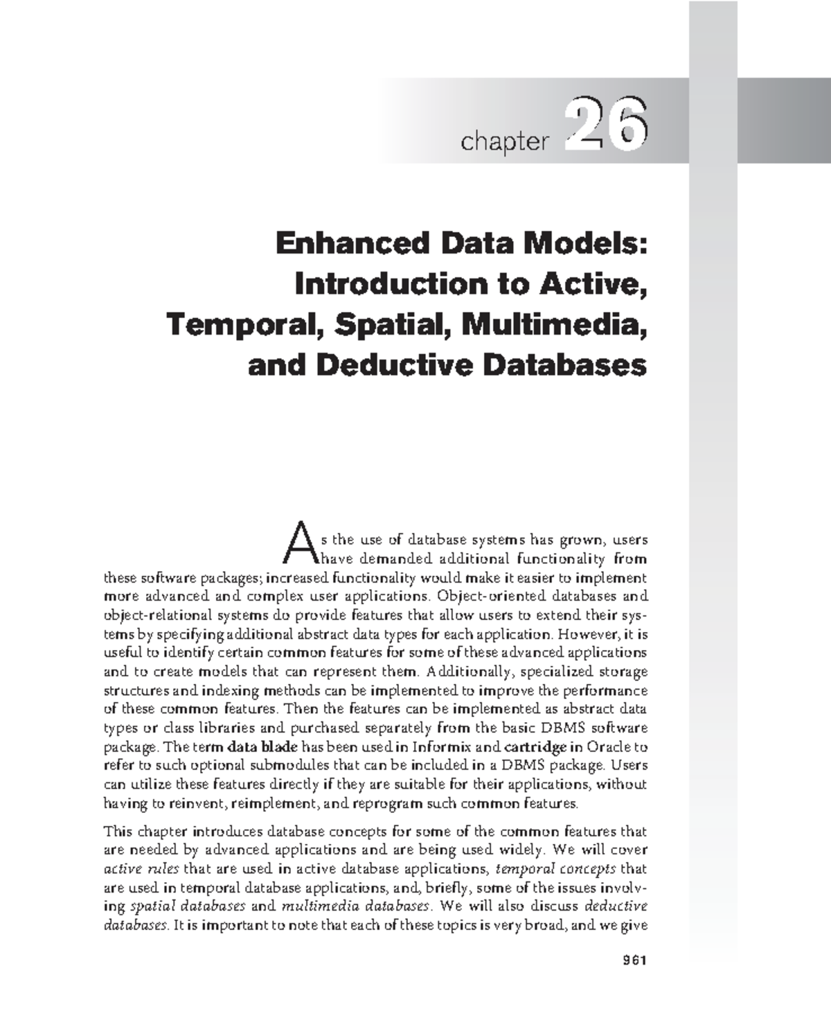 Chapter 26 Enhanced Data Models - chapter 26 Enhanced Data Models: Introduction to Active ...