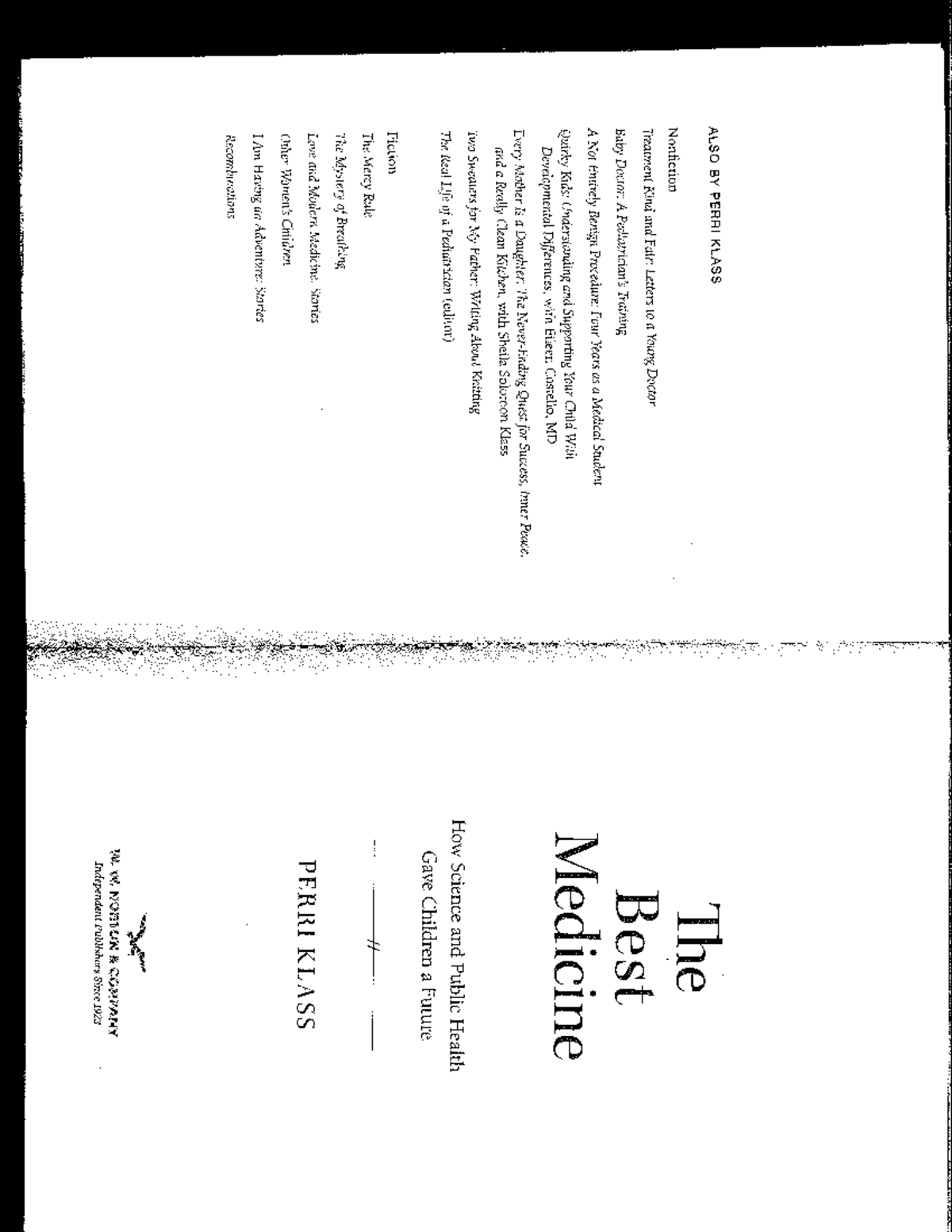 Klass The Best Medicine: Intro to Chapters 1-4 of "A Good Time to be ...