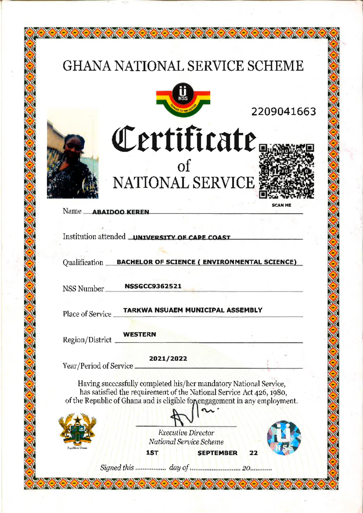 3 - I WANT TO LEARN - GHANA NATIONAL SERVICE SCHEME i NSS TO THE MATER ...