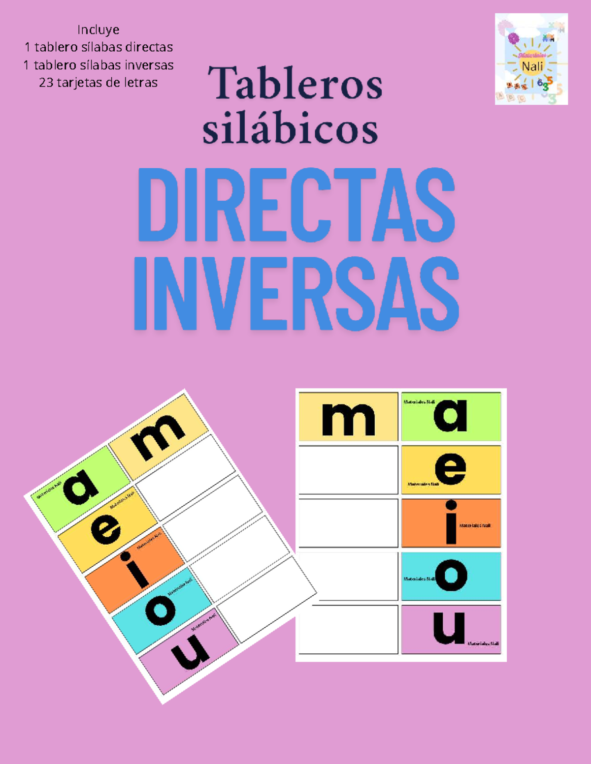 Tableros silábicos 20250401 193421 0000 - Español - Incluye 1 tablero ...