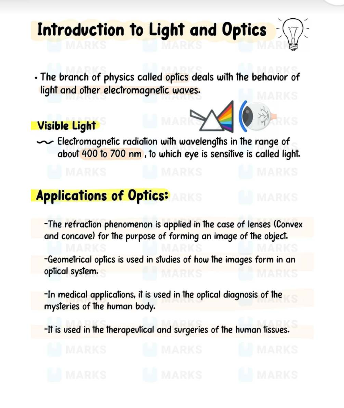 Ray Optics Overview for Class 12: Light Behavior and Applications - Studocu