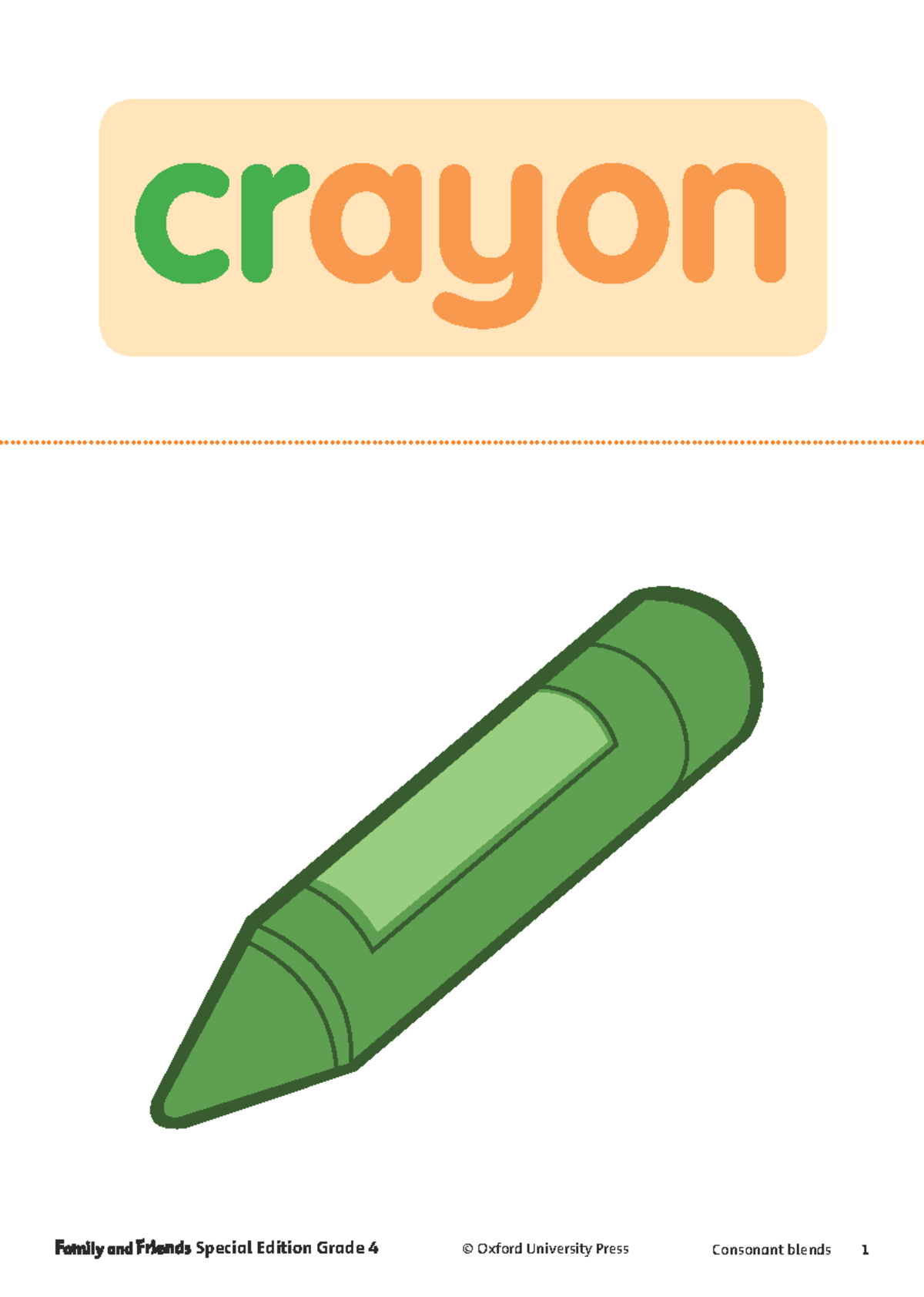 Phonics card -family 4 - Special Edition Grade 4 © Oxford University ...