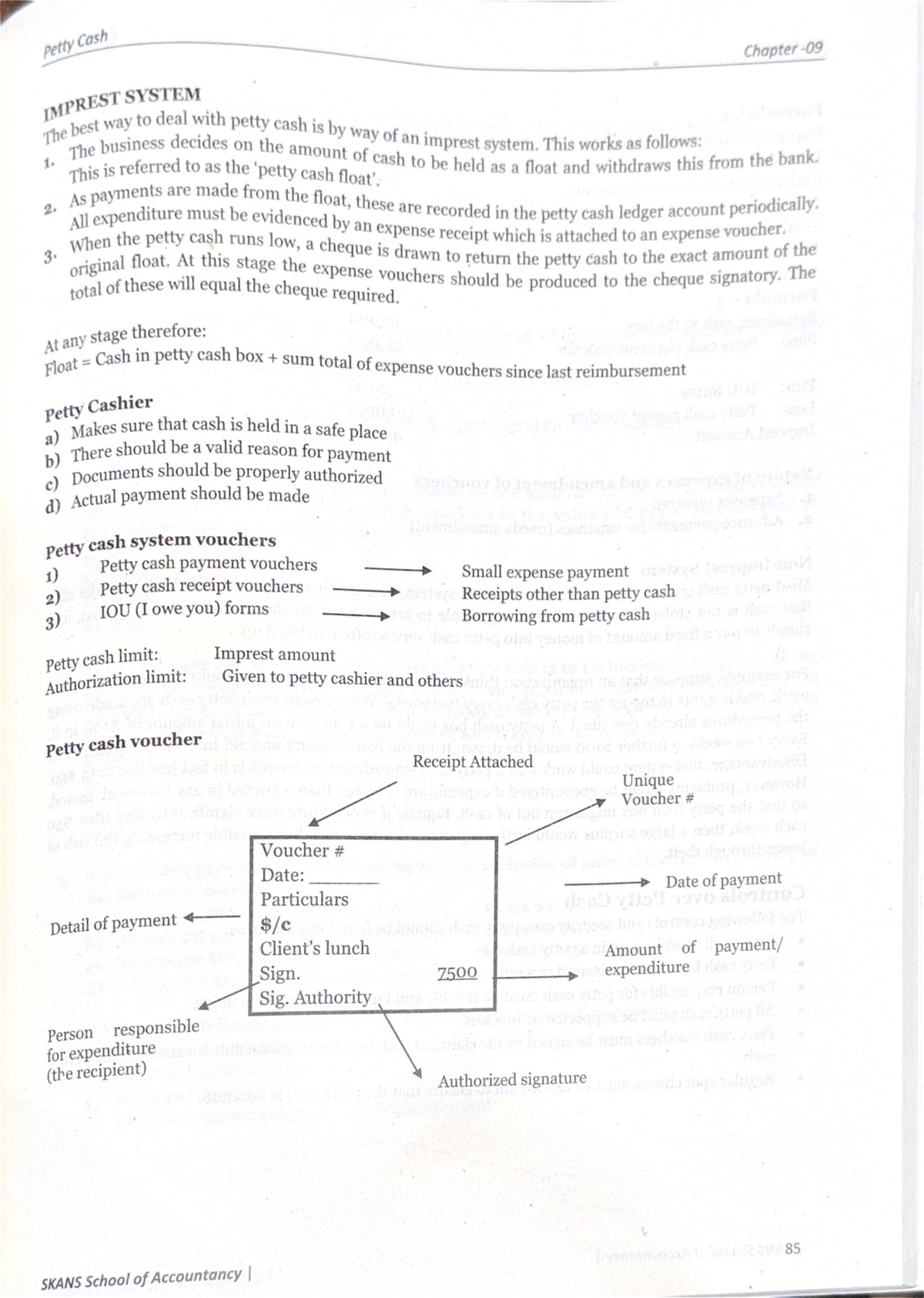 Petty Cash Notes & Questions: Understanding the Imprest System - Studocu