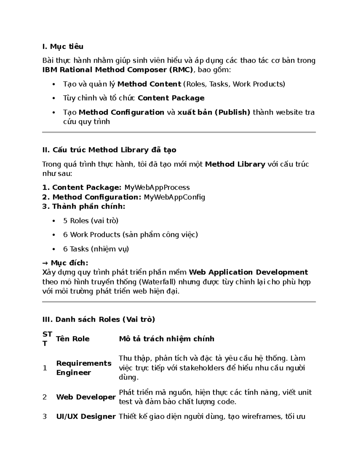 Bài Thực Hành: Phát Triển Web App với IBM RMC (CS101) - Studocu